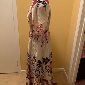 Dixie | Dresses | Dixie Wrap Bodice Maxi Dress With Puff Elbow Length ...